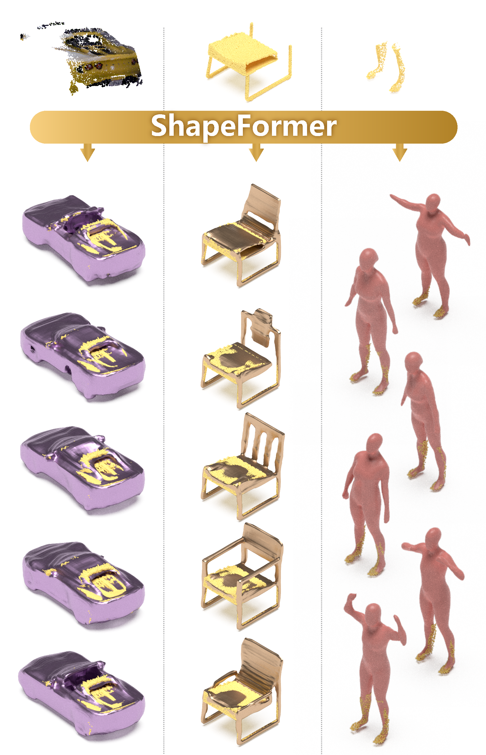 ShapeFormer: Transformer-based Shape Completion via Sparse Representation | Xingguang Yan